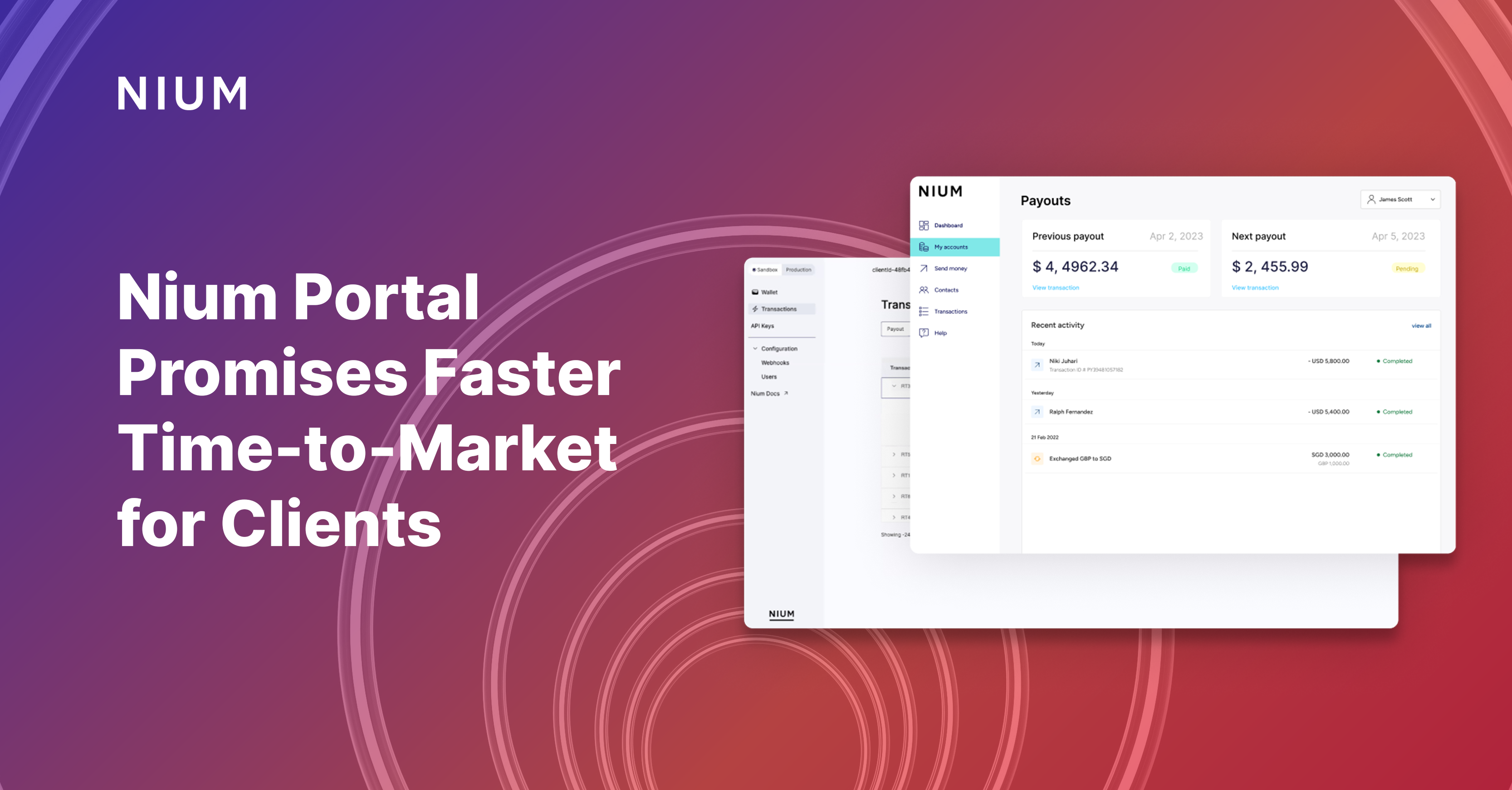 Nium Portal Promises Faster Time-to-Market for Clients